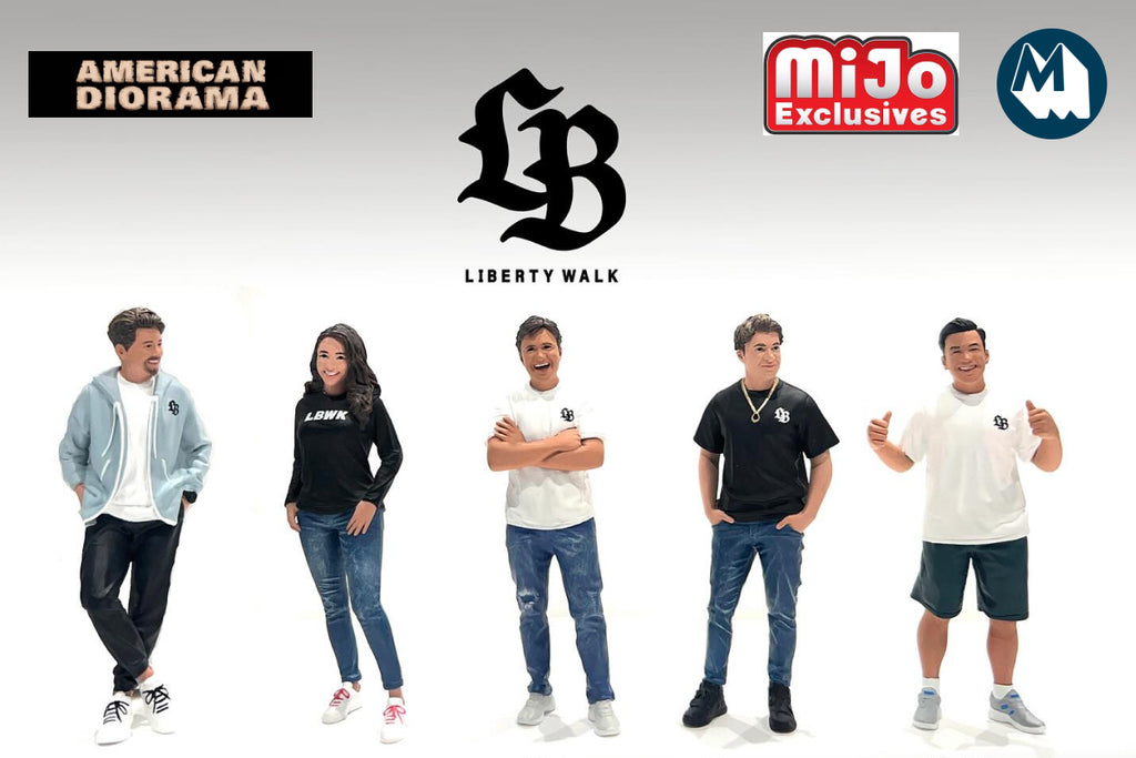 1:18 American Diorama "Team Liberty Walk" Figure Set (AD-90100) – Modelmatic