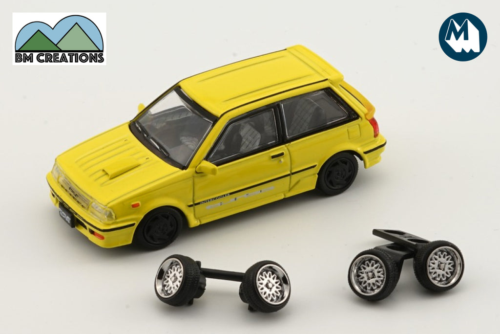 1988 Toyota Starlet Turbo S EP71 (Yellow) – Modelmatic