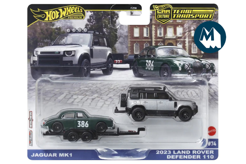 #74 - 2023 Land Rover Defender & HW Rally Trailer / Jaguar Mk1 – Modelmatic