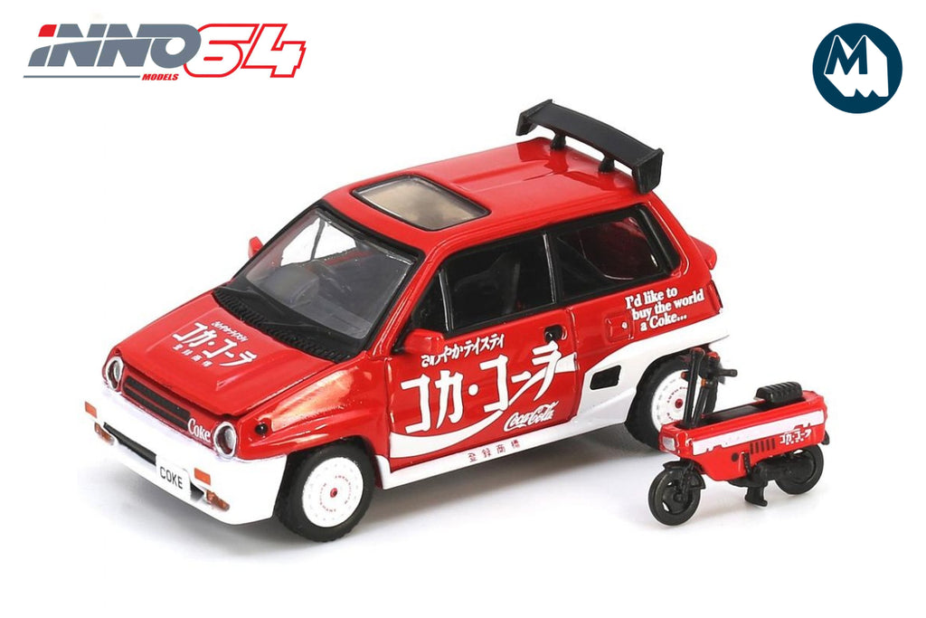 Honda City Turbo II with Motocompo - Coca Cola Livery – Modelmatic