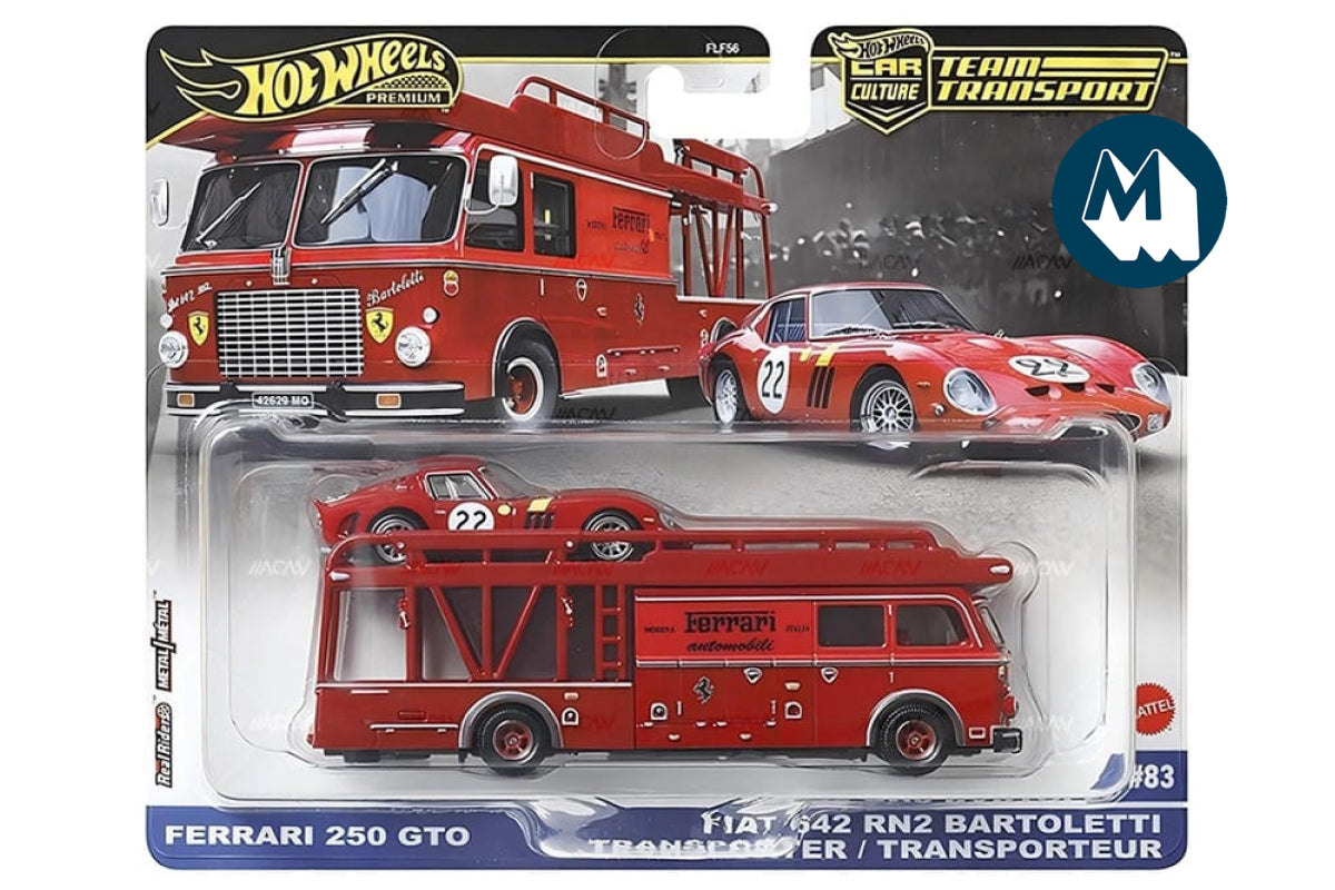 #83 - Fiat 642 RN2 Bartoletti Transporter / Ferrari 250 GTO – Modelmatic