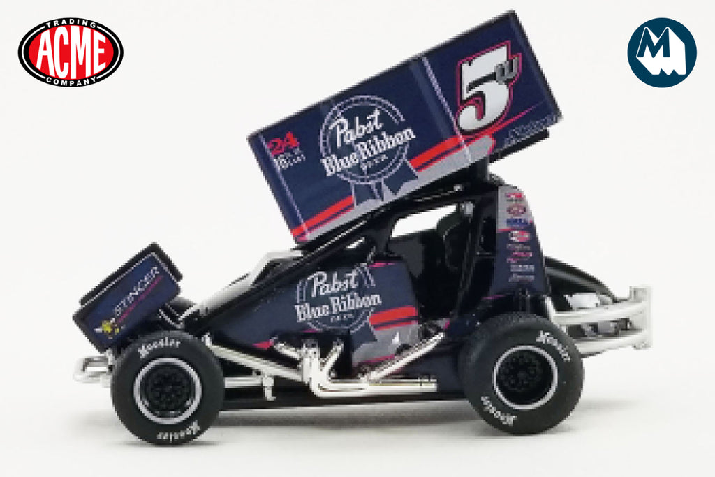 2021 #5w Pabst Blue Ribbon Beer Sprint Car - Lucas Wolfe – Modelmatic