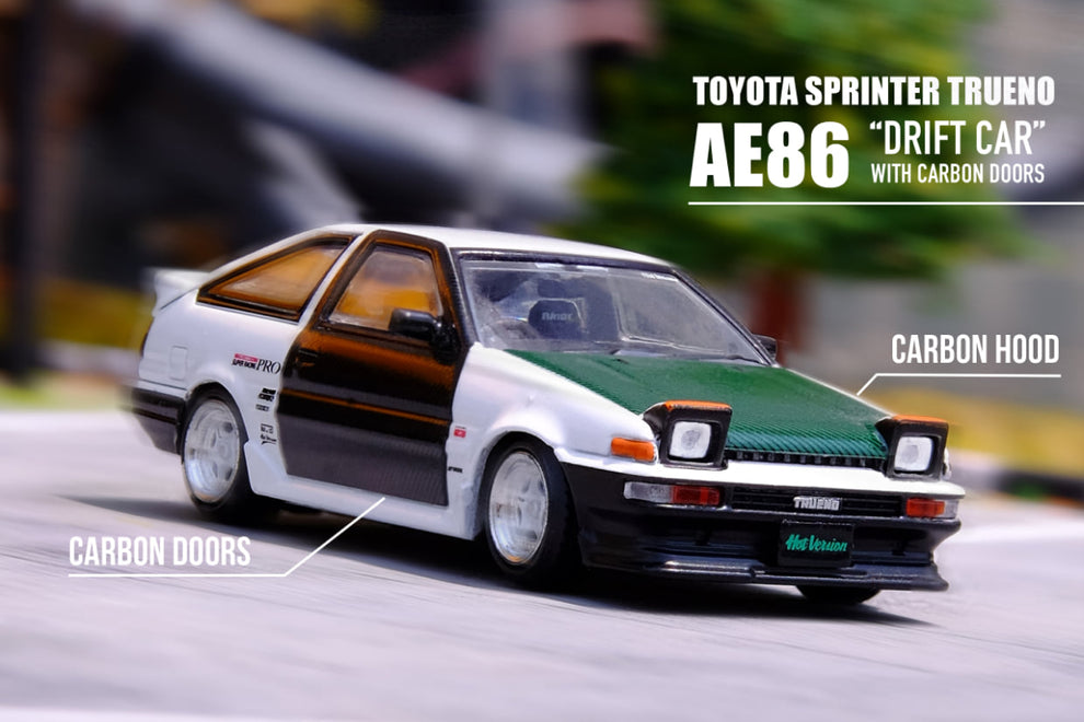 Toyota Sprinter Trueno AE86 with Carbon Doors – Modelmatic