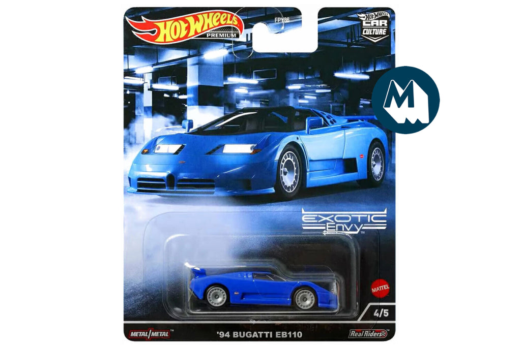 Hot Wheels Car Culture 2022 Mix 4 Exotic Envy 2 / #4 - '94 Bugatti EB1 ...