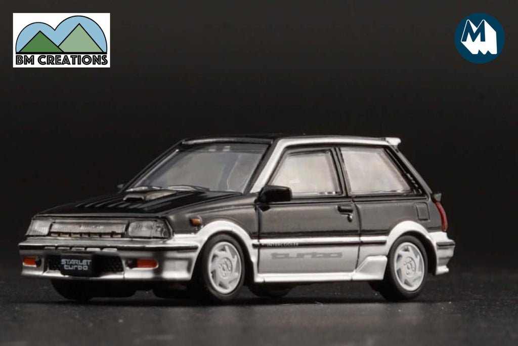 Toyota EP71 Starlet Turbo S 1998 (Black & Silver) – Modelmatic