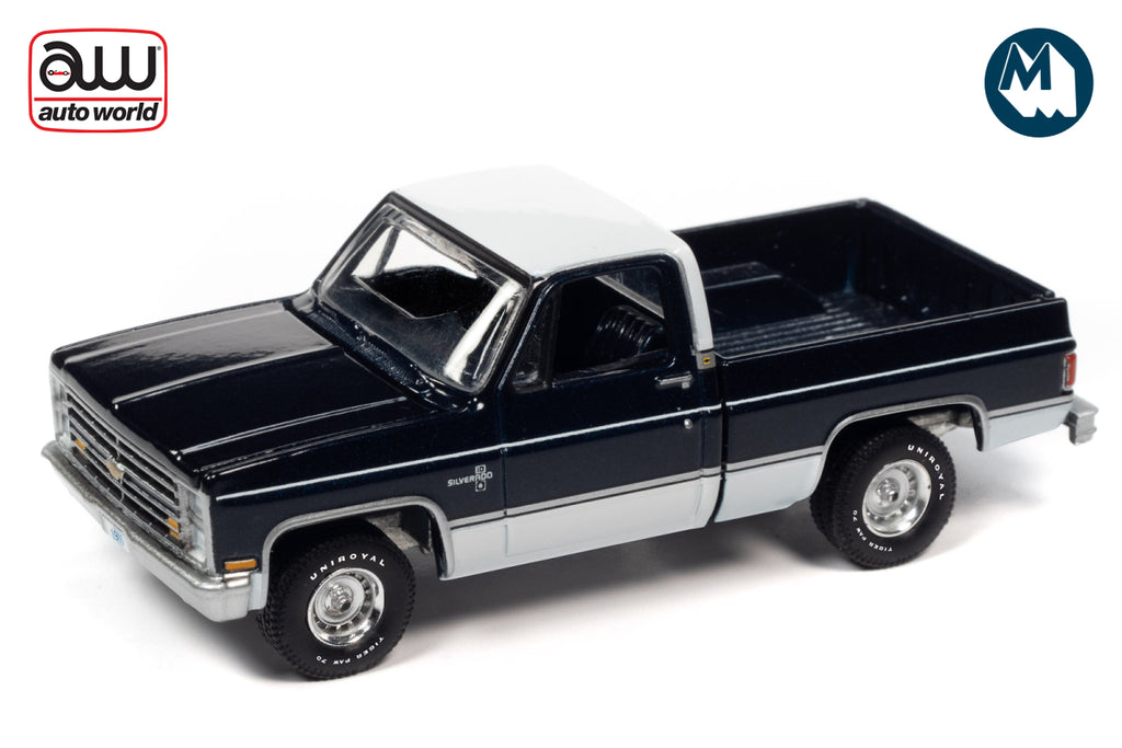 1985 Chevrolet Silverado (Dark Blue Poly Body w/White Lower & White Ro ...
