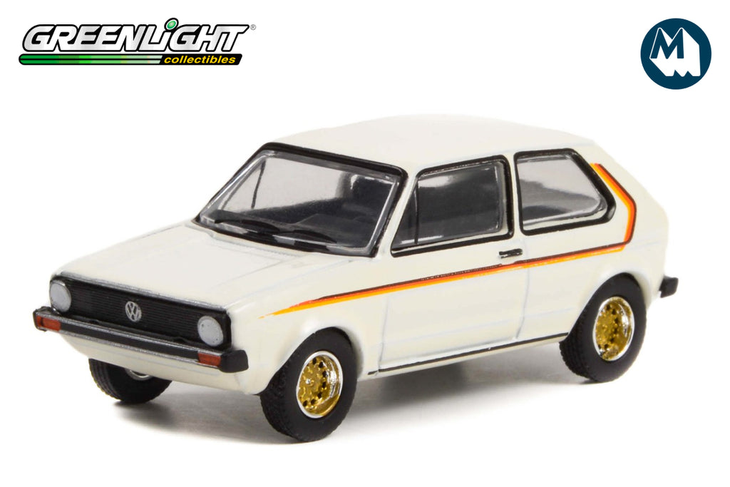 1975 Volkswagen Rabbit - Pastel White with Custom Stripes – Modelmatic