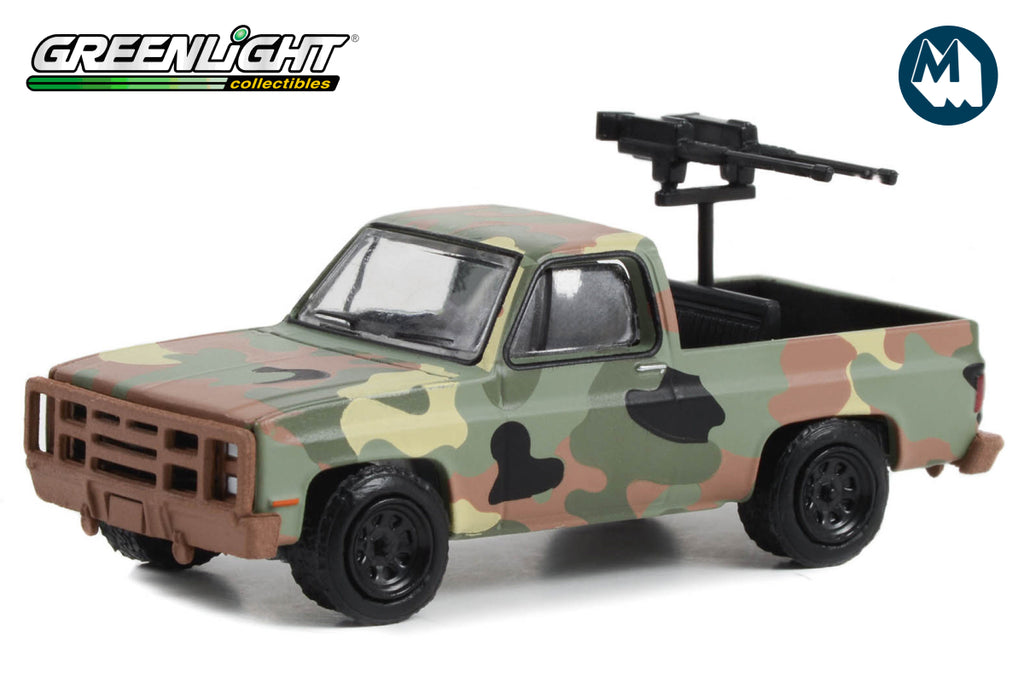 1984 Chevrolet M1009 CUCV in Camouflage with Mounted Machine Guns ...