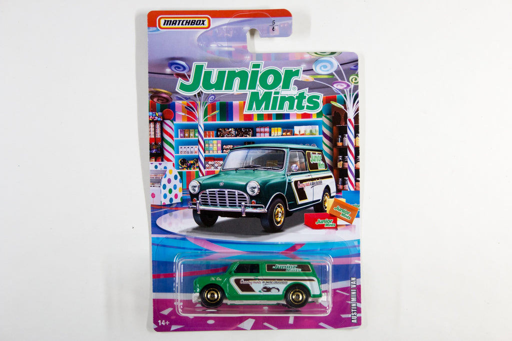 Matchbox / Candy Series 2020 / Austin Mini Van (Junior Mints) – Modelmatic