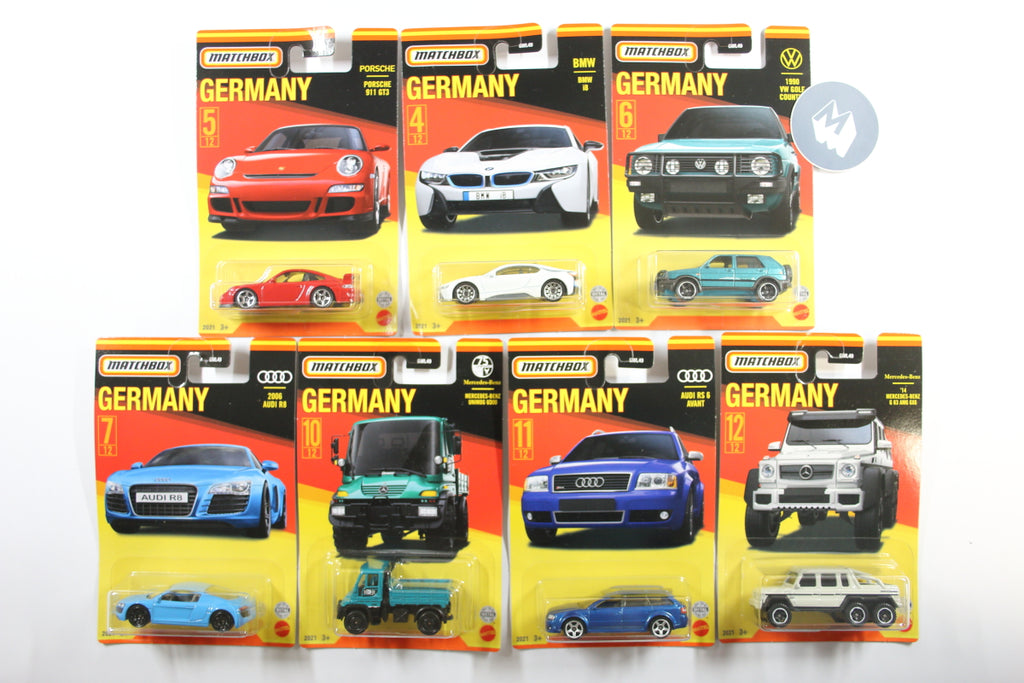 2021 Matchbox - "Best of Germany" 2021 Mix B (7 cars) – Modelmatic